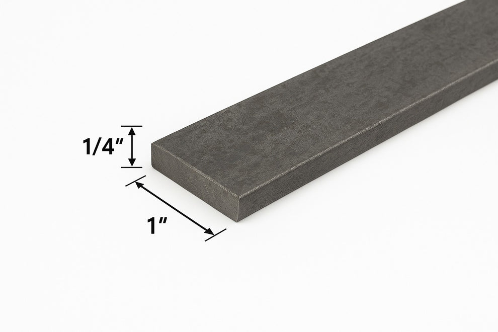 1/4" x 1" Steel Flat Bar Metal Strip Plate -A36 Hot Rolled Carbon Stee ...