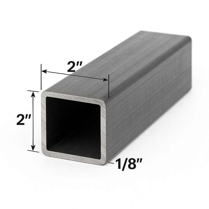 2” x 2” x 11ga HSS Tube Steel - A500 Carbon Steel - Metal Square Hollo ...