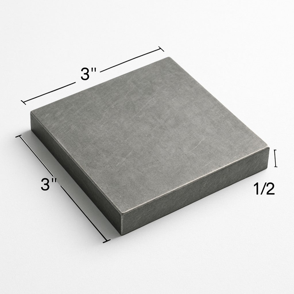 3” x 3” x 1/2" Steel Shim Plates A36 Hot Rolled - Metal Weld Test Prac ...