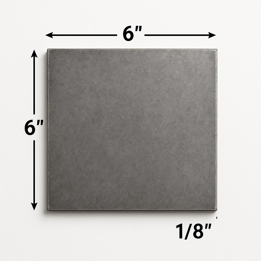 6” x 6” x 1/8" Steel Shim Base Plate A36 Hot Rolled Steel 11ga Metal W ...