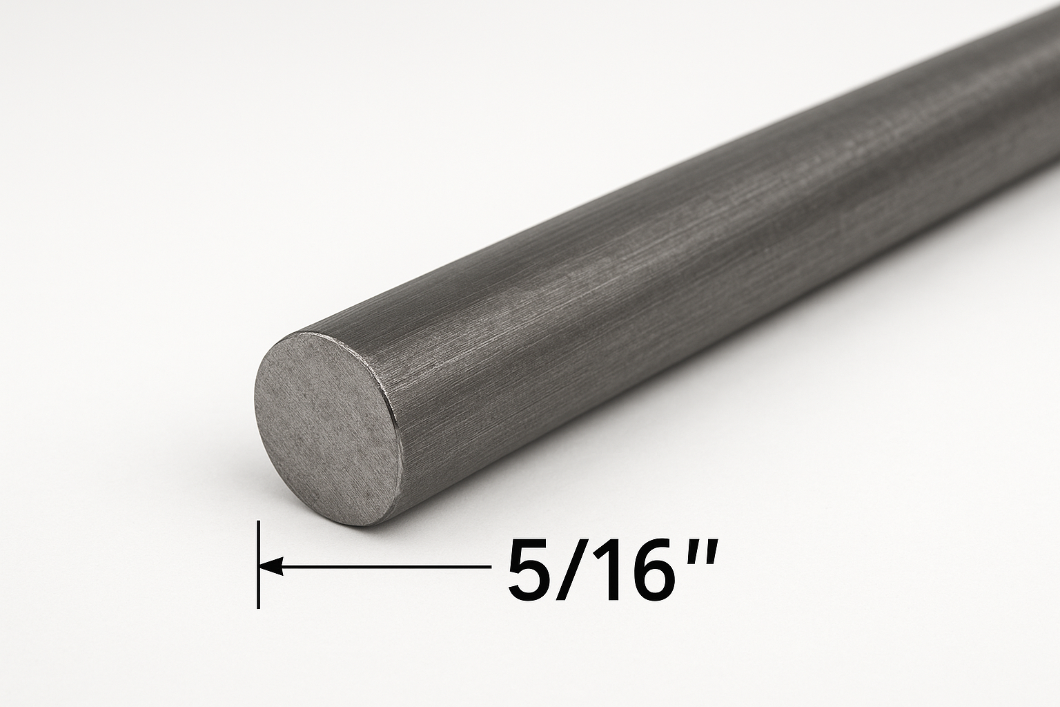5/16” Solid Carbon Steel Metal Round Bar - A36 Hot Rolled Steel Round ...